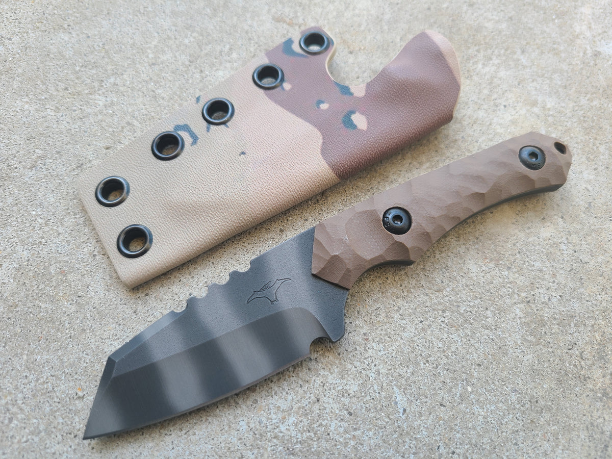 MagnaCut Mid-Sized Raptor (Brown) – Tactical Pterodactyl Knives