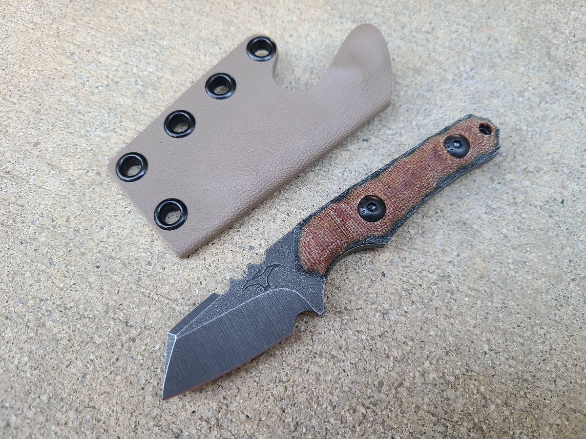 MagnaCut Mini Raptor (Natural Micarta w/ Black) – Tactical Pterodactyl ...