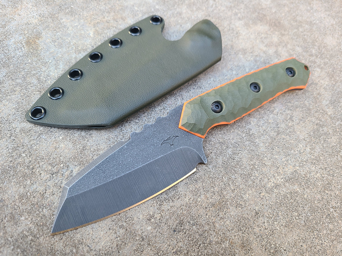 CPM M4 Full Size Raptor (OD Green w/ Orange) – Tactical Pterodactyl Knives