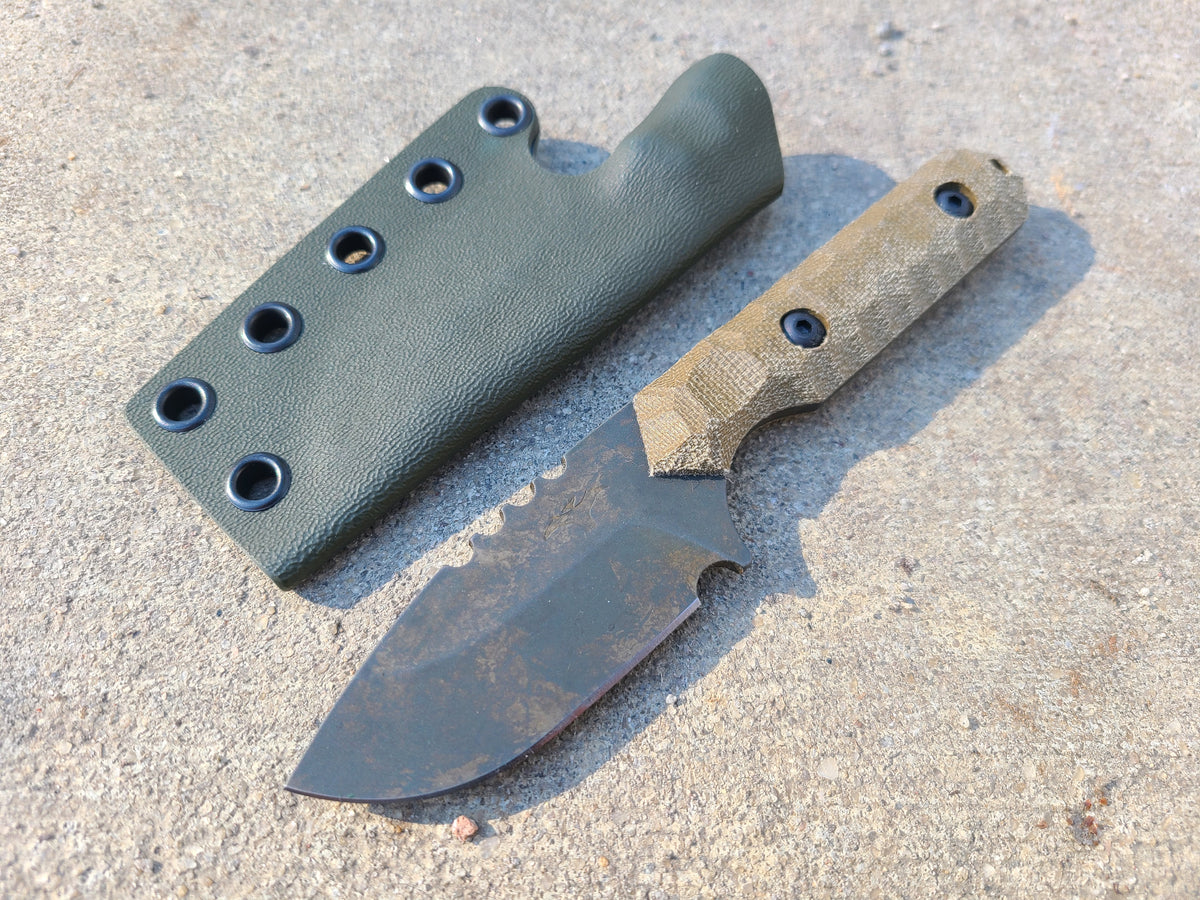 52100 Mid-Sized Camper (OD Green Micarta / Slate) – Tactical ...
