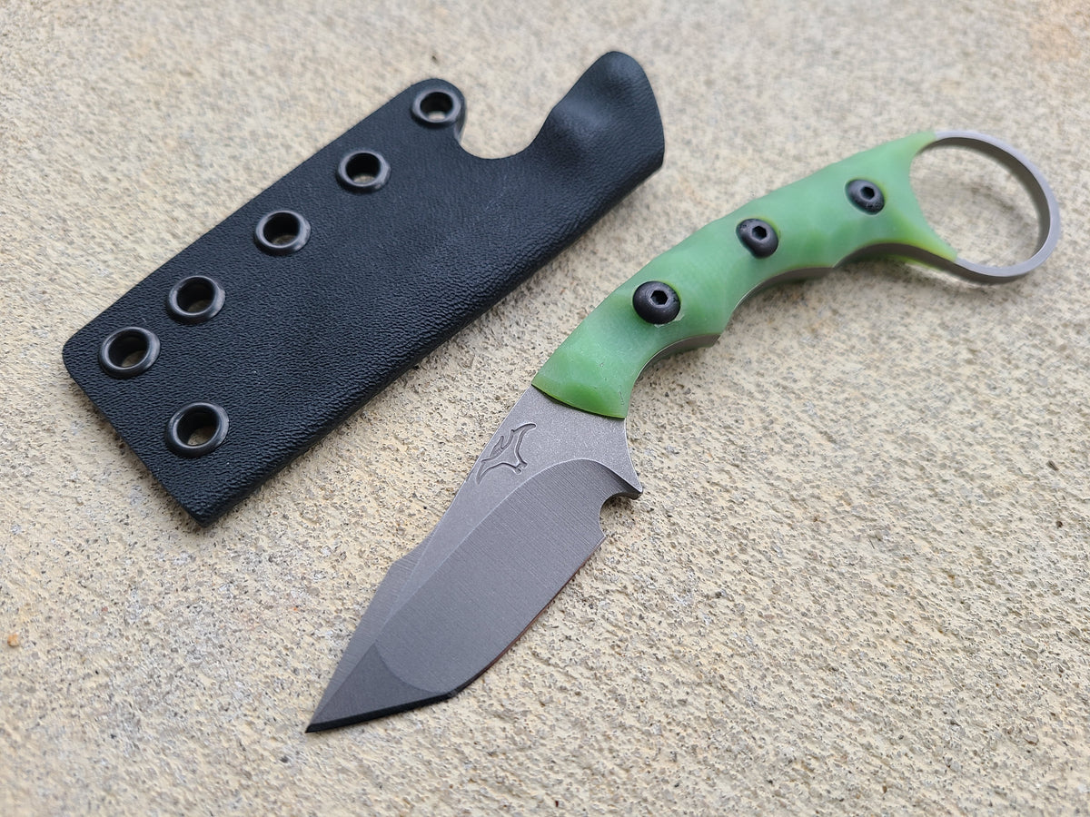 AEB-L Ringed Scalpel (Slime) – Tactical Pterodactyl Knives