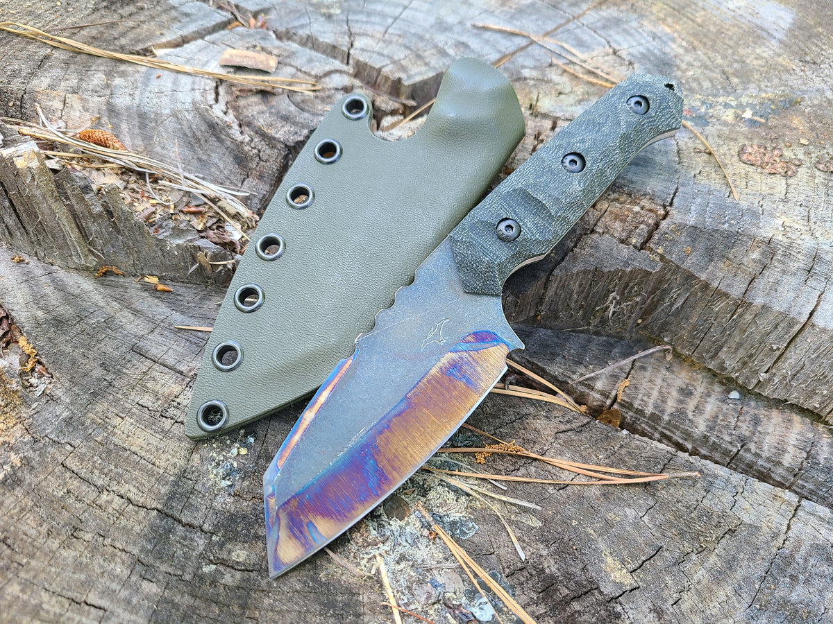 CPM M4 Raptor (Black Micarta - Galaxy) – Tactical Pterodactyl Knives