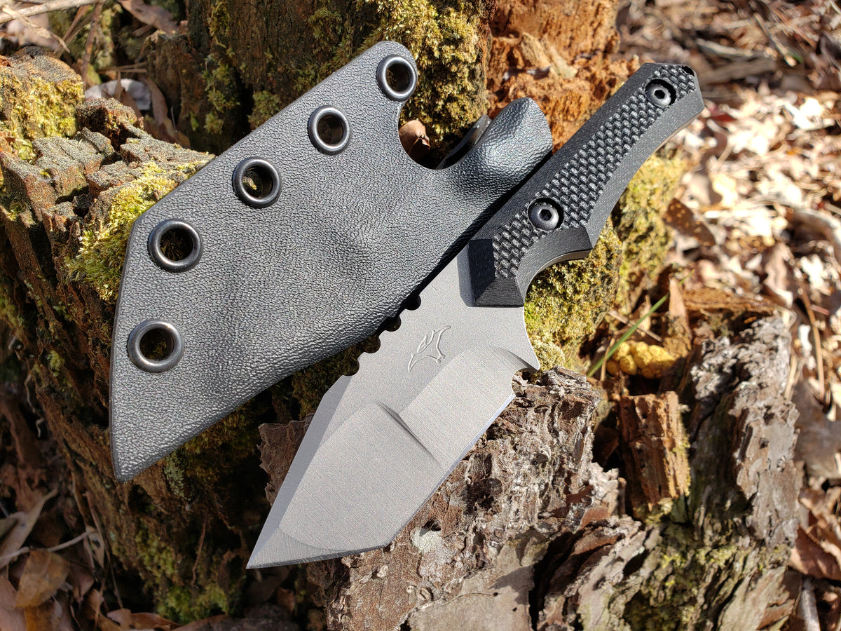 MagnaCut Mid-Sized Tanto (Black Peel Ply - Compound Ground) – Tactical ...