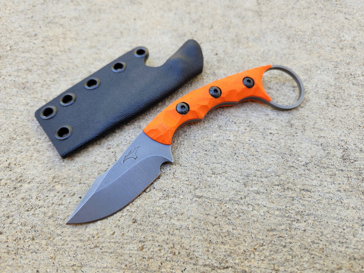 Nitro-V Ringed Scalpel (Hunter Orange) – Tactical Pterodactyl Knives